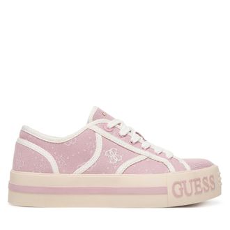 Guess Sneakers aus Stoff Guess FLPI2S FAL12 Rosa