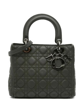 Dior 2011 mittelgro&szlig;e Cannage Lady Dior Satchel-Tasche - Braun