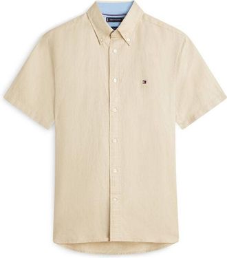 Tommy Hilfiger Herren Hemd aus Leinen-Baumwoll-Mix