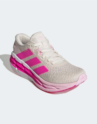 adidas adidas Performance - Adistar 4 - Laufschuhe in Wei&szlig; und Rosa