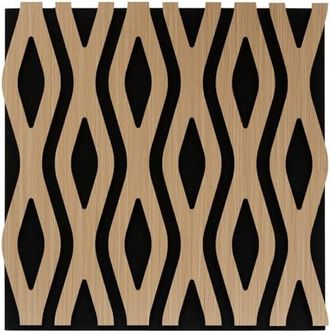 Atmosphera Atmosphera - Panneau d&eacute;coratif Mural Clint Beige 61x61cm