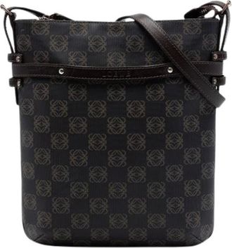 Loewe Sac bandouli&egrave;re en toile Pre-owned - Femme - Pre-owned - Brun - Taille: ONE Size