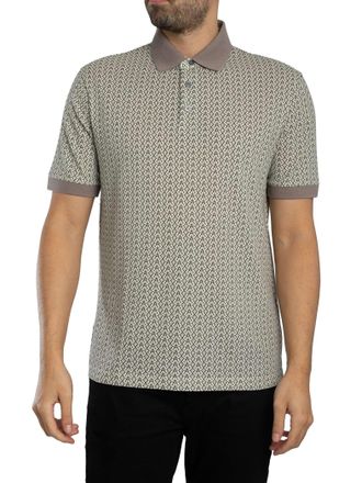 A|X Armani Exchange Poloshirt Mit Allover-Print, Beige