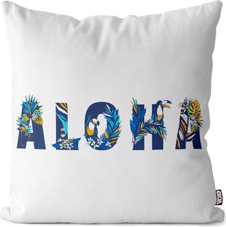Void Watches Aloha Hawaii Karibik Schriftzug Kissenbezug Kissenhülle Sofakissen Kissen Deko Ostern Outdoor-Kissen Dekokissen, Kissen Größe:50 x 50 cm