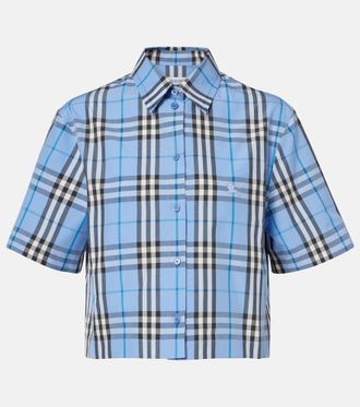 Burberry Chemise Burberry Check en popeline de coton