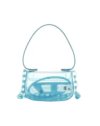Diesel Womens Shoulder Bag 1dr Blue Tpu Thermoplastic Polyurethane Handbags Hand