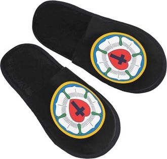 Generic Pantoufle Maison Fleur Luth&eacute;rienne Du Coeur Hiver Pantoufles Unique Chaudes Pantoufles Doux Hiver Chaussures Chaudes Pour Chambre Voyages Maison M