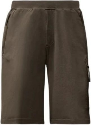C.P. Company C.p. Company, Homme, Shorts, Brun, Taille: L Metropolis Series Stretch Fleece Cargo Sweatshorts