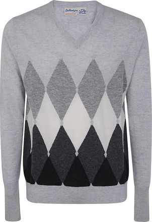 Ballantyne Herren, Strickwaren, Grau, 4XLGr&ouml;&szlig;e