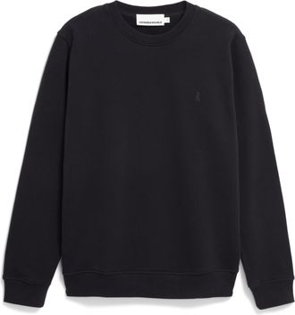Armedangels Herren Sweatshirt aus Bio-Baumwolle BAARO Loop Regular Fit Black
