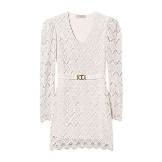 Twinset Damen, Kleider, Beige, MGr&ouml;&szlig;e