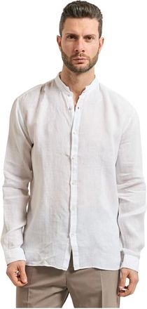 HUGO BOSS Homme, Chemises, Blanc, Taille: L Chemise en lin coupe slim