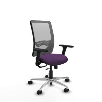 Piqueras y Crespo Verwaltungsstuhl Zulema mit 3D-Armen, h&ouml;henverstellbare Lendenwirbelst&uuml;tze, ausgestattet mit Syncro/Translack und Schneidschaum, mit Rollen 65 mm Nylo