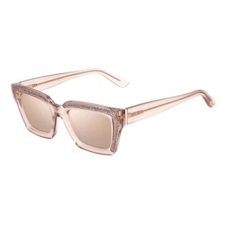 Jimmy Choo London Femme, Accessoires, Rose, Taille: ONE Size Lunettes de Soleil en R&eacute;sine Rose pour Femmes