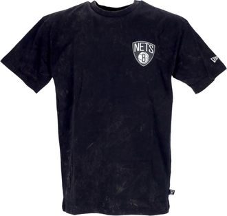 New Era Brooklyn Nets Grafik Tee Schwarz - - Tops - Herren - Schwarzk - M