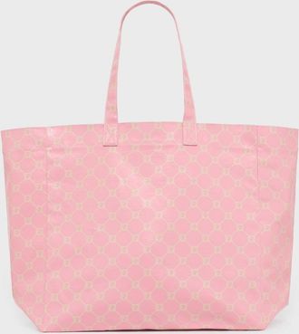 Gerard Darel Sac en toile monogramm&eacute;e - LOLA - Fraise/Vanille