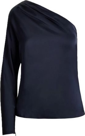 Ralph Lauren Femme, Tops, Bleu, Taille: 38 FR Rachim Long Sleeve Blouse Shirt Wt Charm