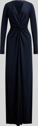 Lauren Ralph Lauren Abendkleid mit tiefem Ausschnitt und Knoten-Detail