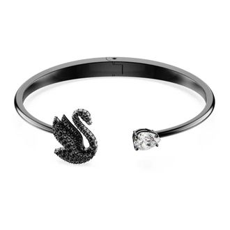 Swarovski Swan Armspange - - Accessories - Damen - Schwarzk - ONE SIZE