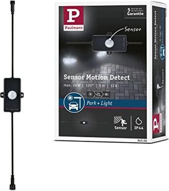 Paulmann 94556 Park + Light Außenleuchte Controller mit Bewegungsmelder IP44 max. 24 W Dimmodul Schwarz Zubehör Kunststoff Beleuchtungssystem