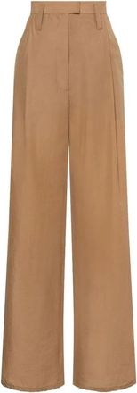 Philosophy di Lorenzo Serafini Femme, Pantalons, Beige, Taille: 40 FR Wide Pantalons