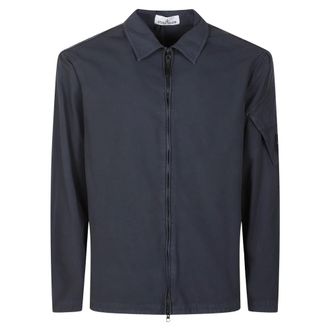 Stone Island Homme, Vestes, Bleu, Taille: S Vestes l&eacute;g&egrave;res