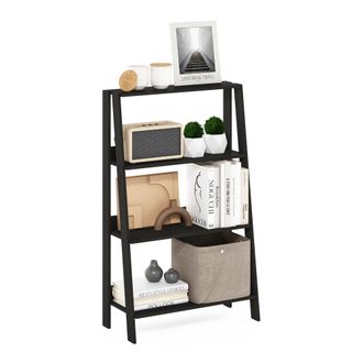 Furinno Ladder Leiter-B&uuml;cherregal, 4 Ebenen, Espresso