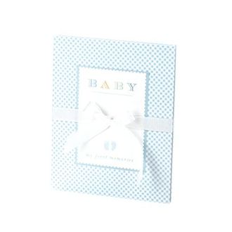 R&ouml;ssler Selection Papier 13301930000 - Leporello Baby Boy, wei&szlig;e Seiten, hellblau, 150 x 190 mm, Geburt und Taufe, 1 St&uuml;ck