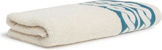 M&ouml;ve Cosy Knits Chenillebord&uuml;re Duschtuch 67 x 140 cm aus 100% Baumwolle, Nature/deep Lake