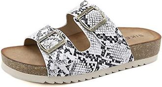 Generic Mules confortables pour femme avec semelle en liège et daim antidérapant - Sandales dété confortables pour femme enceinte - Pour lintérieur et lextéri