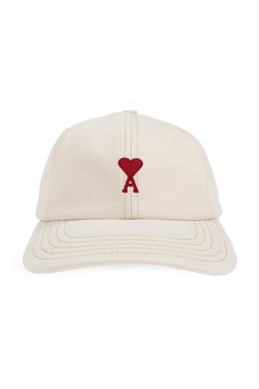 Ami Cap With Logo, Unisex, Cream