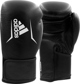 adidas Speed 175 Leder-Boxhandschuhe, Training, Fitness, Sparring, Fitnessstudio, Kickboxen, 284 g, 340 g, 397 g, 453 g