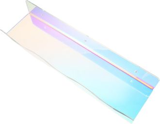 Cabilock Schillerndes Acryl Wandregal Farbenfroh mit Mehrschichtigem Stauraum Transparentes Nagellack Wandregal f&uuml;r M&auml;dchenzimmer Multifunktionales Schwebendes