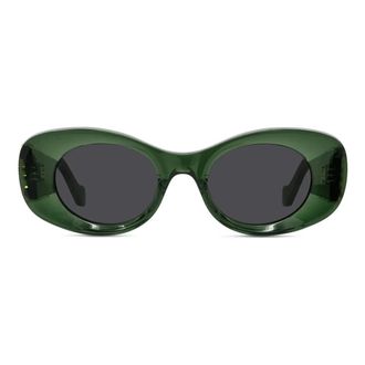 Loewe Maxi Anagram Oval Sonnenbrille - - Accessories - Damen - Gr&uuml;n - ONE SIZE