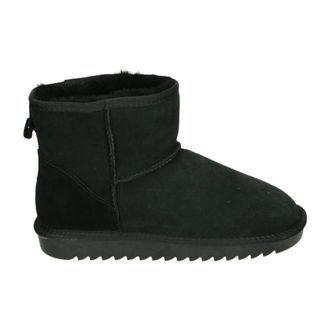 Ara Schwarze Wildleder Pelzgef&uuml;tterte Stiefeletten - - Shoes - Damen - Schwarzk - 37 EU