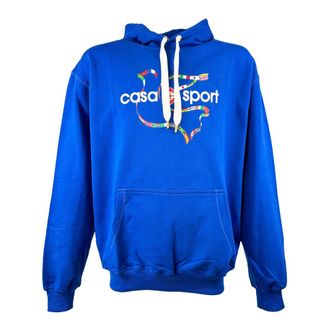 Casablanca Homme, Sweatshirts et sweats &agrave; capuche, Bleu, Taille: 2XL SweaT-shirts & SweaT-shirts &agrave; capuche