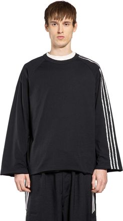 Yohji Yamamoto Raw Edge 3-Stripes Long Sleeve Tee