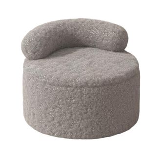 Generic Osmanischer Fu&szlig;hocker, Kleine Osmanische Fu&szlig;st&uuml;tze Mit R&uuml;ckenlehne - Runde Pl&uuml;sch-Fu&szlig;st&uuml;tze Mit Stauraum F&uuml;r Wohnzimmer, Sofa, Zuhause, Schlafzimmer, 