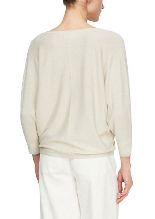 Comma 3/4 Arm-Pullover mit V-Ausschnitt und aus Viskose