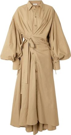 Zimmermann Femme, Robes, Vert, Taille: 38 FR Rebellion Poplin Midi Dress