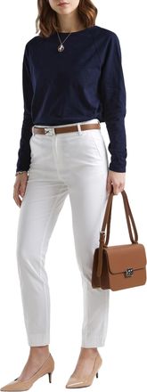 Benetton Damen 4cv0558s4 Hose, Optisches Weiß 101, 30