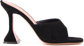 Amina Muaddi Lupita Mules 95mm - Schwarz