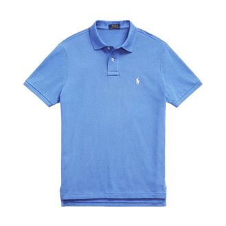 Ralph Lauren Das Luxe Strick-Poloshirt - - Tops - Herren - Blau - S