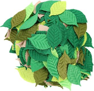 NUOBESTY 200 Stück Teiliges Künstliche für Basteln Realistische Dekoblätter in Grüntönen Vielseitige DIY für Kopfschmuck Kränze Fotorequisiten und Eventdekorat