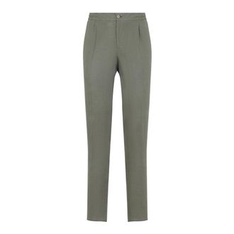 Kiton Homme, Pantalons, Vert, Taille: XL Pantalon Pliss&eacute;