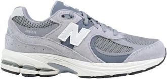 New Balance Femme, Chaussures, Gris, Taille: 38 1/2 EU Baskets en cuir et tissu &agrave; lacets