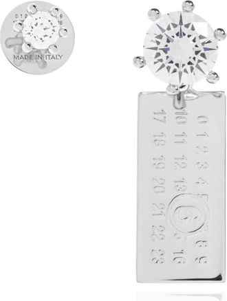 Maison Margiela Femme, Accessoires, Gris, Taille: ONE Size Boucles doreilles avec cristaux scintillants