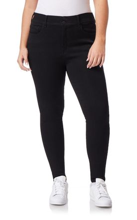 Wallflower Jeans Damen Ultra Skinny Mid-Rise Insta Soft Juniors (Standard und Plus) Jeans, Black/Logan, 47