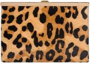 Alberta Ferretti Femme, Sacs, Brun, Taille: ONE Size Sac en peau de poney imprim&eacute; l&eacute;opard