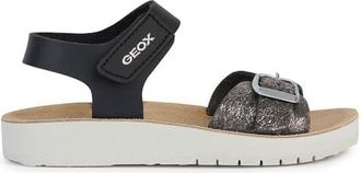 Geox J Sandal Costarei Gi, Noir 1, 24 EU